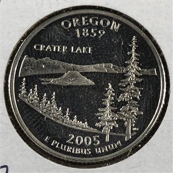 2005-S Proof Silver Oregon State Commemorative Quarter*DCAM | Property Room
