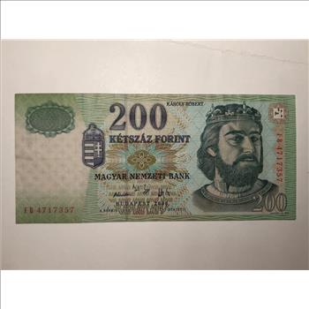 2006 Budapest 200 Forint Crisp Uncirculated Bank Note | Property Room