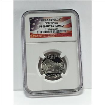 2006-S Proof Silver Colorado State Commemorative Washington Quarter ...