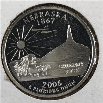 2006-S Proof Silver Nebraska State Commemorative Quarter*DCAM ...