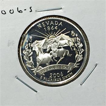 2006-S Proof Silver Nevada State Commemorative Quarter*DCAM | Property Room
