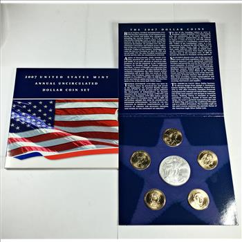 2007 United states Mint Annual Uncirculated Dollar Coin Set*American ...