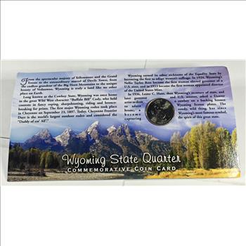 2007-D Wyoming State Quarter Commemorative Coin Card*Story Board ...