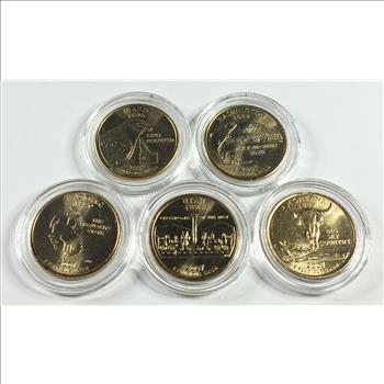 2007-P 24K Gold Layered Commemorative State Quarters*In Protective ...