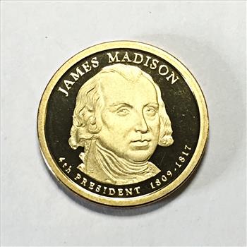 2007-S Proof James Madison Presidential Commemorative Dollar*DCAM ...