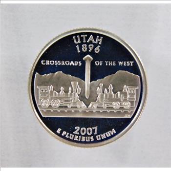 2007-S Silver Proof Utah State Commemorative Quarter*DCAM | Property Room