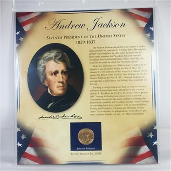 2008 Andrew Jackson Commemorative Presidential $1*Uncirculated*Encased ...