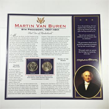 2008-P & D Martin Van Buren Commemorative Presidential Dollars*Encased ...
