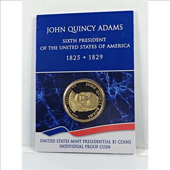 2008-S Proof John Quincy Adams Commemorative Presidential Dollar ...