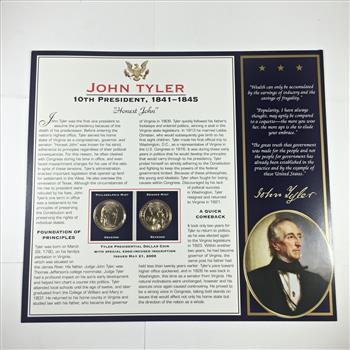 2009-P & D John Tyler Commemorative Presidential Dollars*Encased in 9 ...