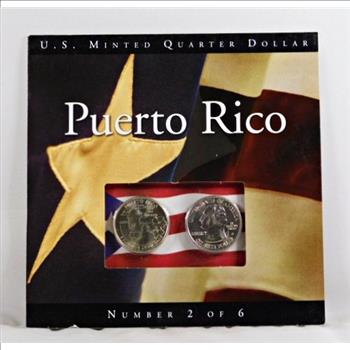2009-P & D Puerto Rico Commemorative Quarters*In Story Board Folder ...