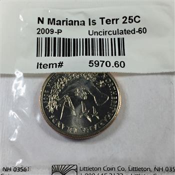 2009-P N. Mariana Islands Commemorative Quarter*Graded Uncirculated 60 ...