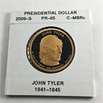 2009-S John Tyler Presidential Commemorative Proof Dollar*DCAM ...