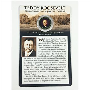 2010 Colorized Theodore Roosevelt Commemorative Quarter*Yellowstone ...