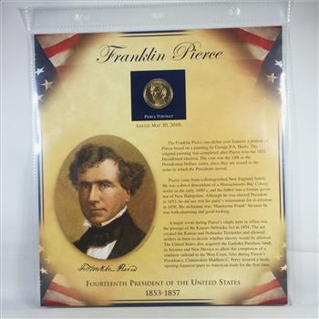 2010 Franklin Pierce Commemorative Presidential $1*Uncirculated*Encased ...
