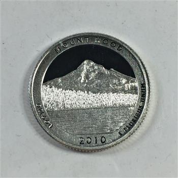 2010-S Proof Silver Mount Hood National Park Commemorative Quarter*DCAM ...