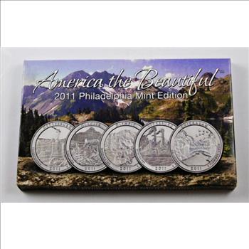 2011 America the Beautiful Philadelphia Quarters Mint Set*In Original ...