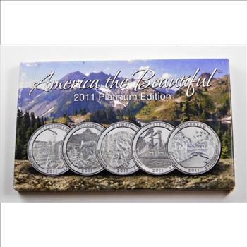 2011 Platinum Edition of America the Beautiful Commemorative Quarters ...