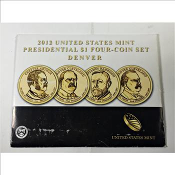 2012 United States Mint Presidential $1 Four Coin Set*Denver Mint*In ...