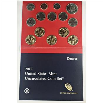 2012 US Mint Uncirculated Coins Set*Includes Presidential Dollars ...