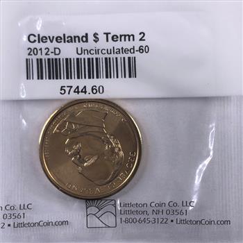 2012-D Grover Cleveland Term 2 Presidential Commemorative Dollar*Graded ...