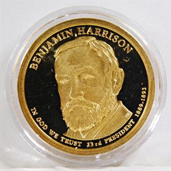 2012-S Proof Benjamin Harrison Presidential Commemorative Dollar*In ...