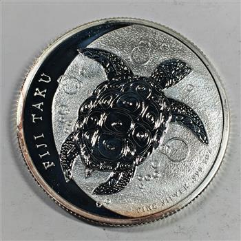 2013 Fiji Taku $2 Silver Turtle Coin*One Troy Ounce .999 Fine Proof ...