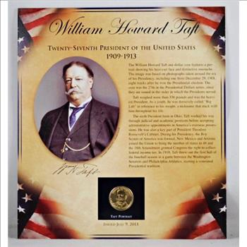 2013 William Howard Taft Commemorative Presidential Dollar*Encased in 9 ...