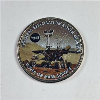 2013-P High Grade Colorized Kennedy Half Dollar Commemorating The Mars ...