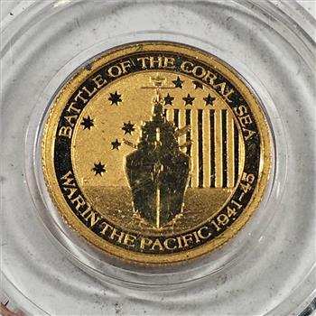 2014 Australia $15 Gold War in the Pacific Commemorative*1/10oz .9999 ...
