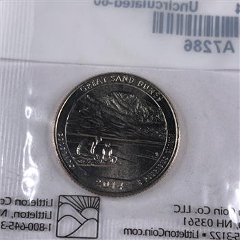 2014 P America the Beautiful Great Sand Dunes Quarter Sealed 8High ...