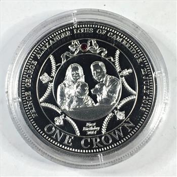 2014 Tristan da Cunha Silver Layered Proof w\ Swarovski Crystal ...