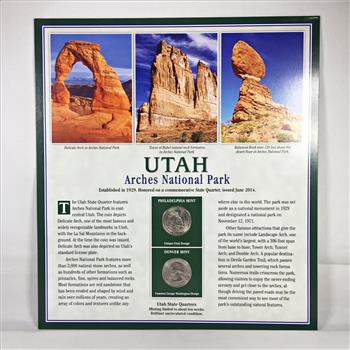 2014-P & D America the Beautiful Arches National Park Quarters*Encased ...