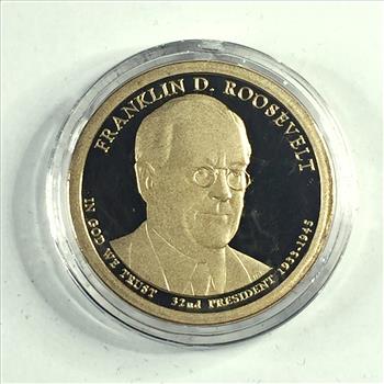2014-S Proof Franklin D. Roosevelt Presidential Commemorative Dollar ...