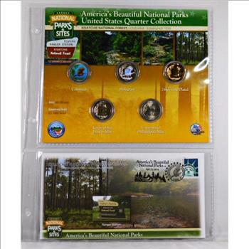 2015 Kisatchie National Forest 5 Quarter Set: Colorized Hologram 24k ...