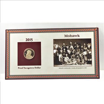 2015 Proof Native American Mohawk Ironworkers Commemorative Dollar*With ...