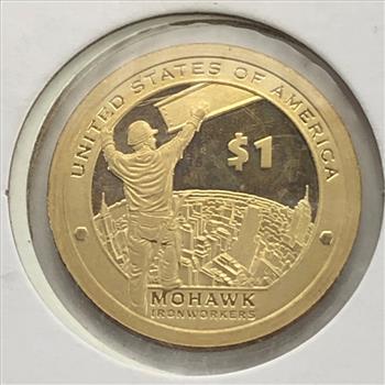 2015-S Proof Native American Mohawk Ironworkers Commemorative $1 ...