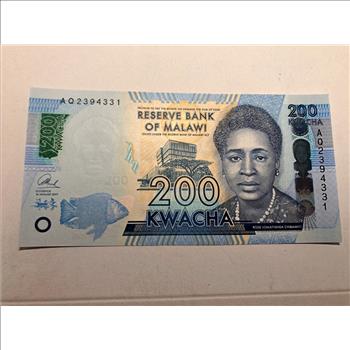 2017 Malawi 200 Kwacha Banknote*Crisp Uncirculated | Property Room