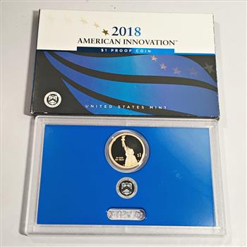2018 US Mint American Innovation Commemorative $1 Proof Coin | Property ...