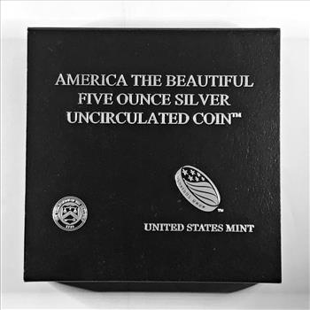 2019 America The Beautiful Five Ounce Silver Uncirculated Coin*River of ...