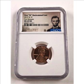 2019-W Lincoln Shield Cent*1st "W" Mint Mark Uncirculated 1c*First ...