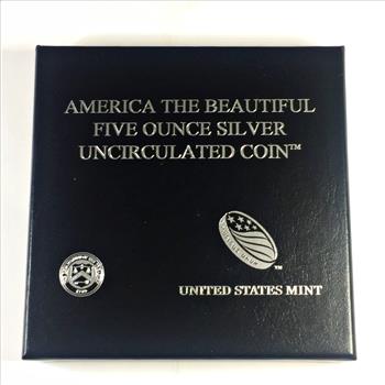 2020 America The Beautiful Five Ounce Silver Uncirculated Coin*Weir ...