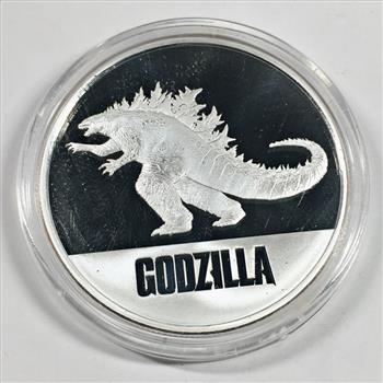 2021 $2 Silver Niue Godzilla Coin*One Troy Oz .999 Silver in Capsule ...