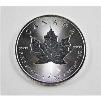 2021 Canada Silver Maple Leaf with Maple Leaf Privy*1oz .9999 Reverse ...