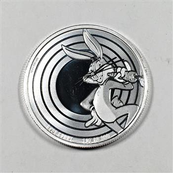2022 Samoa $5 Bugs Bunny Coin*One Ounce .999 Fine Proof Silver Round*Proof*In Protective Capsule ...