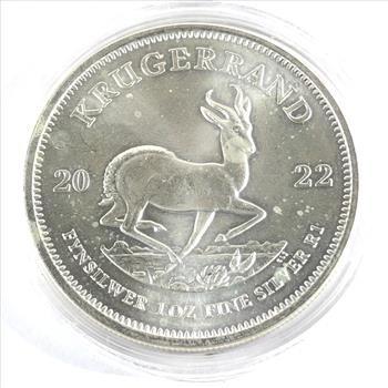 2022 South Africa Krugerrand*One Troy Ounce .999 Fine silver*In Capsule | Property Room