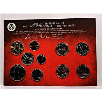 2022 United States Mint Uncirculated Coin Set*Denver Mint*With Native ...