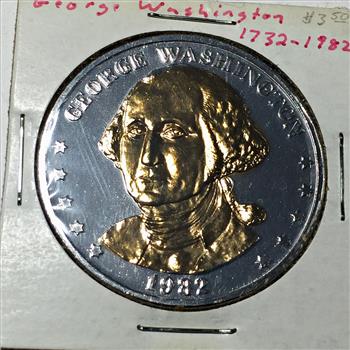 24K Gold Highlighted George Washington Commemorative Double Eagle ...