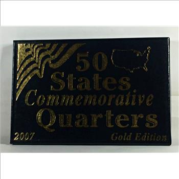 24K Gold Layered 2007 Commemorative State Quarters*In Original Custom ...