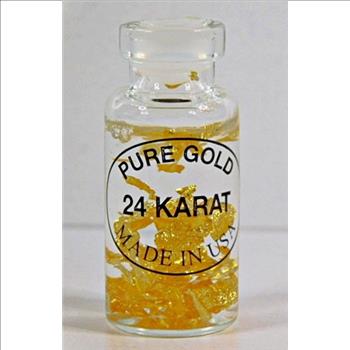 24K Pure Gold in Small Vial*Total Weight Including Vial is 9.48 Grams ...